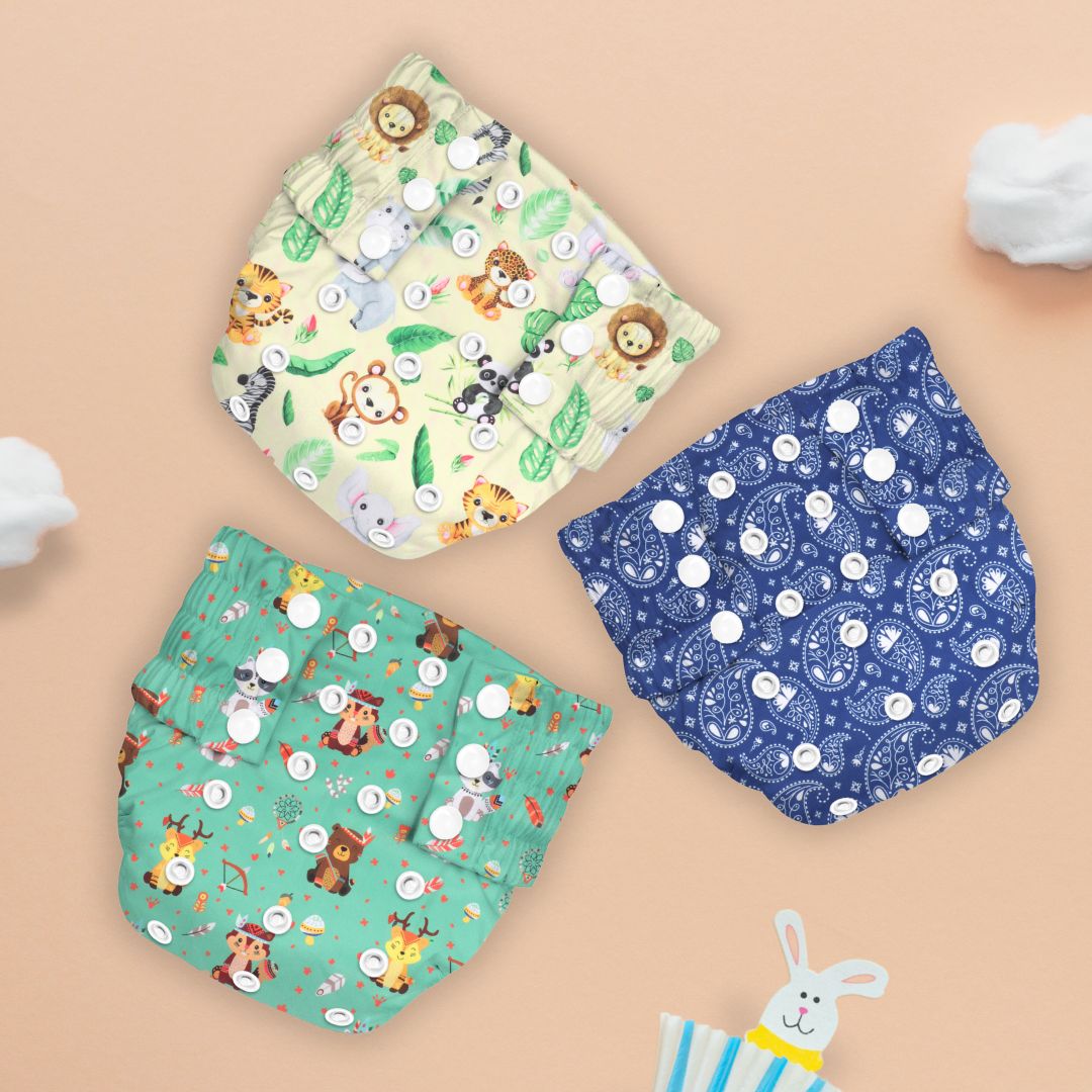 Jungle Jam Ultra Diaper 2.0 with Insert - Upto 6 hrs (Pack of 3)